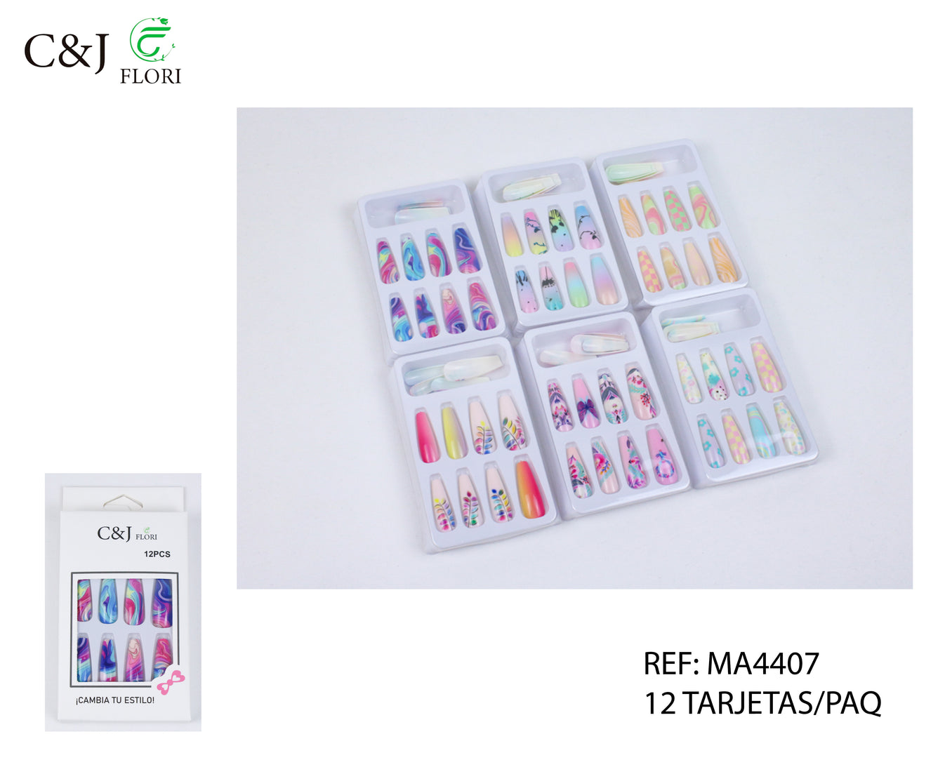 Sets de Uñas Bailarina Diseños Surtidos – Flori C&J
